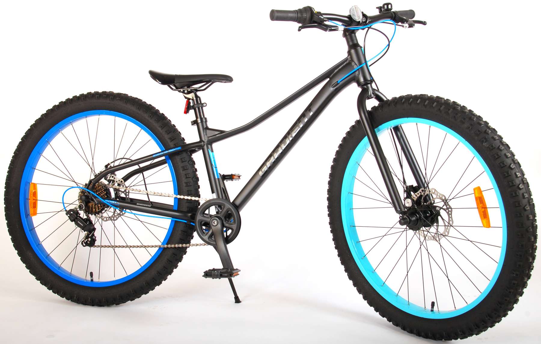 Volare Gradient Kinderfiets – Jongens – 26 inch – Zwart Blauw – 7 speed ...