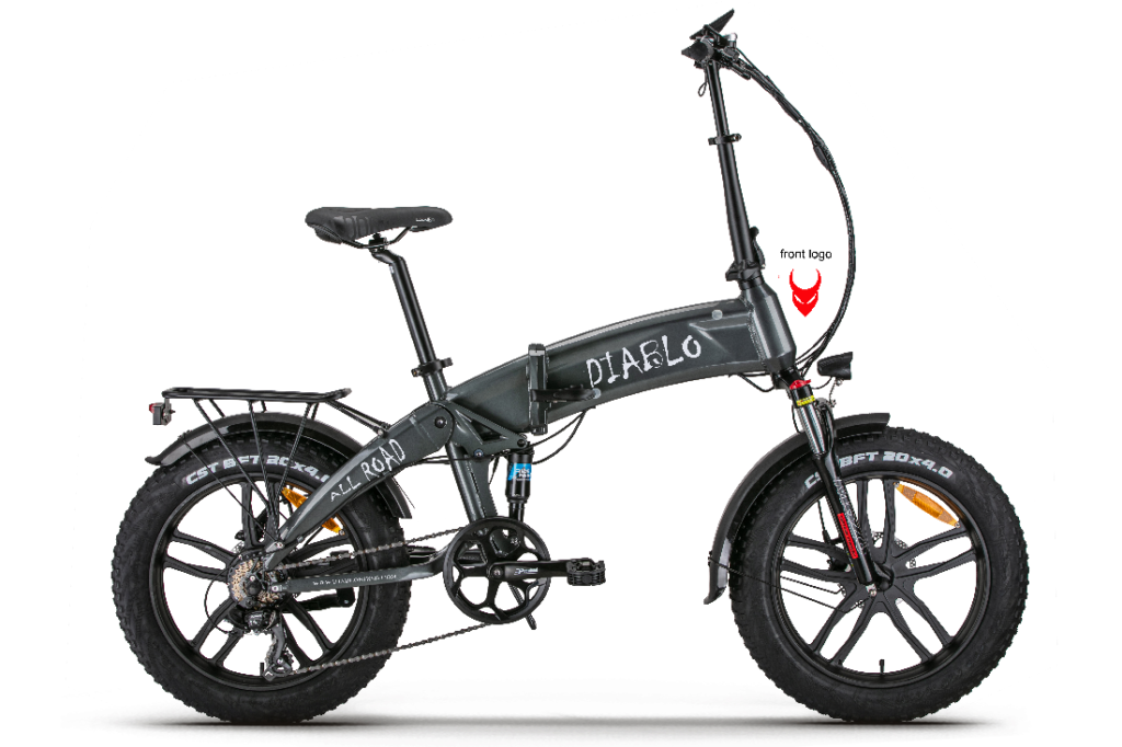DIABLO E-BIKE, ALL ROAD 7SP SHIMANO, ANTHRACITE 2023 FATBIKE - Fietsmaster