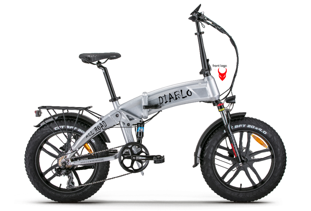 DIABLO E-BIKE, ALL ROAD 7SP SHIMANO, SILVER 2023 FATBIKE - Fietsmaster