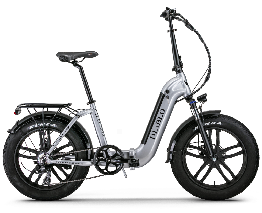 DIABLO E-BIKE, FAT CITY SMART, 7DR SHIMANO, SILVER 2023 FATBIKE ...