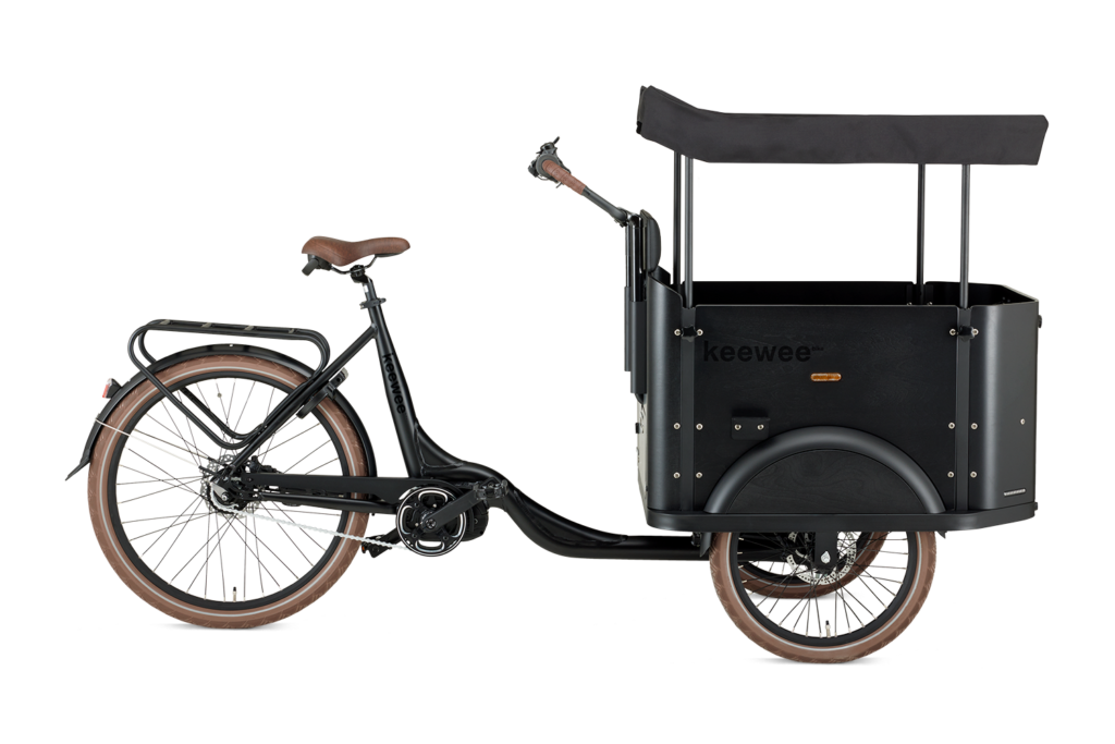 Keewee Bike Matt Black E BIKE BAKFIETS - Fietsmaster